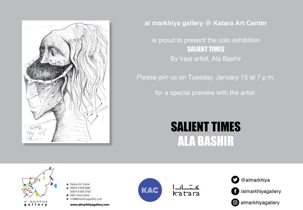 ُDr. Ala Bashir SOLO EXHIBITION “SALIENT TIMES” at Katara Art Center ...